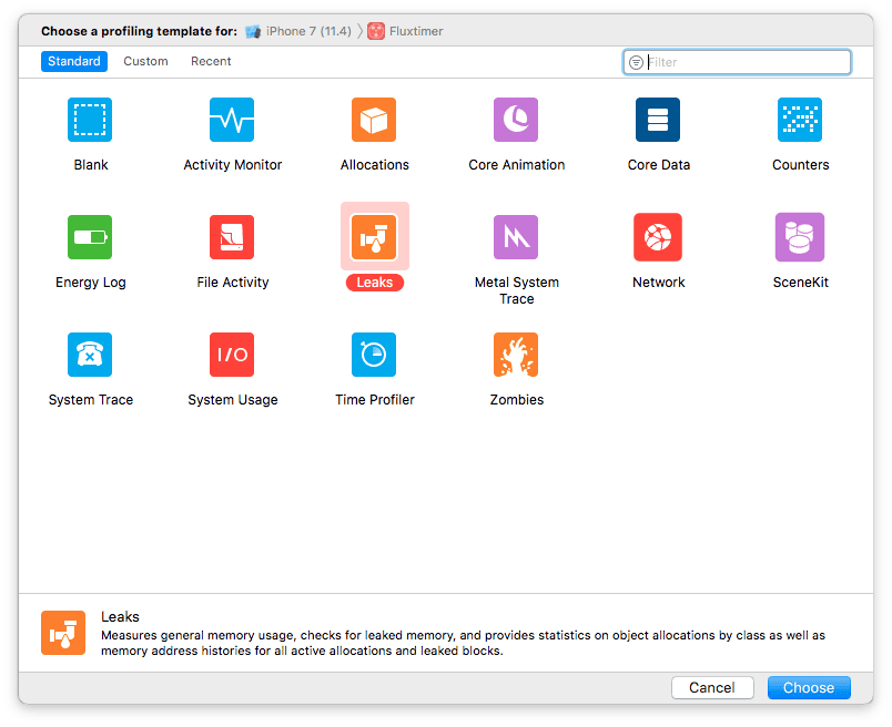 Finding Leaks in Xcode